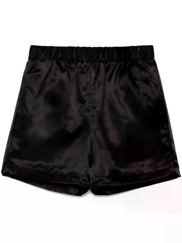 Noir Kei Ninomiya Satin Shorts - Black