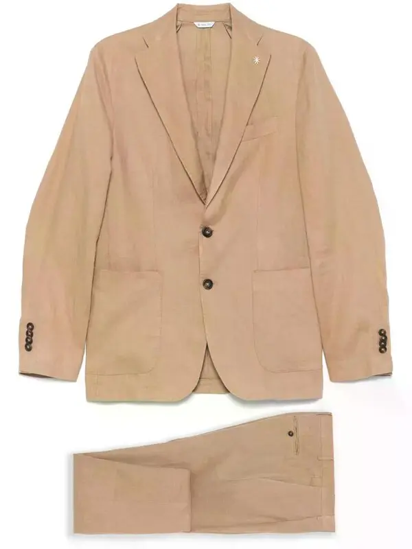 MANUEL RITZ Linen Single-breasted Suit