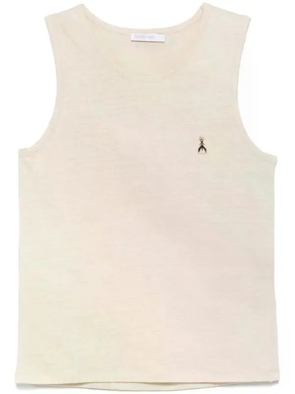 Patrizia Pepe Logo-plaque Tank Top - Neutrals