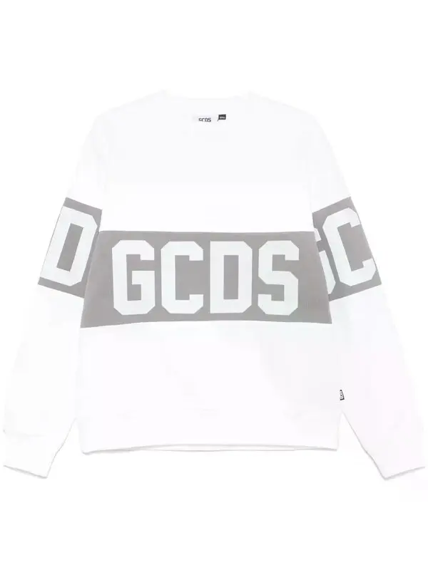 Gcds Logo-print Sweatshirt - White