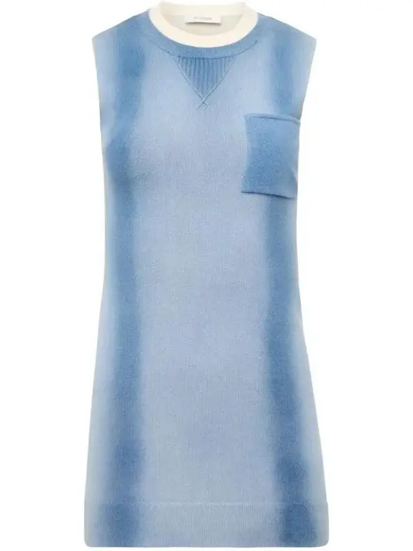 JW Anderson Knitted Mini Dress - Blue