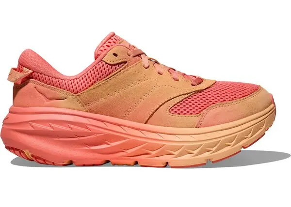 Hoka One One Bondi L Sneakers - Cantaloupe/electric Coral
