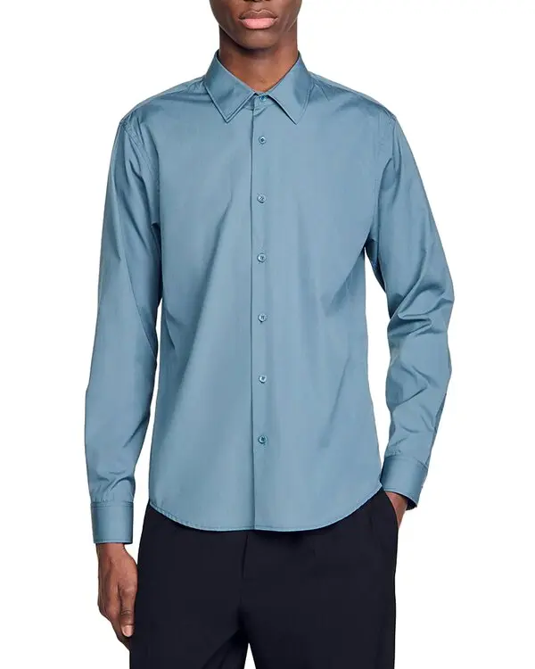 Sandro Plain Shirt - Thunderstorm