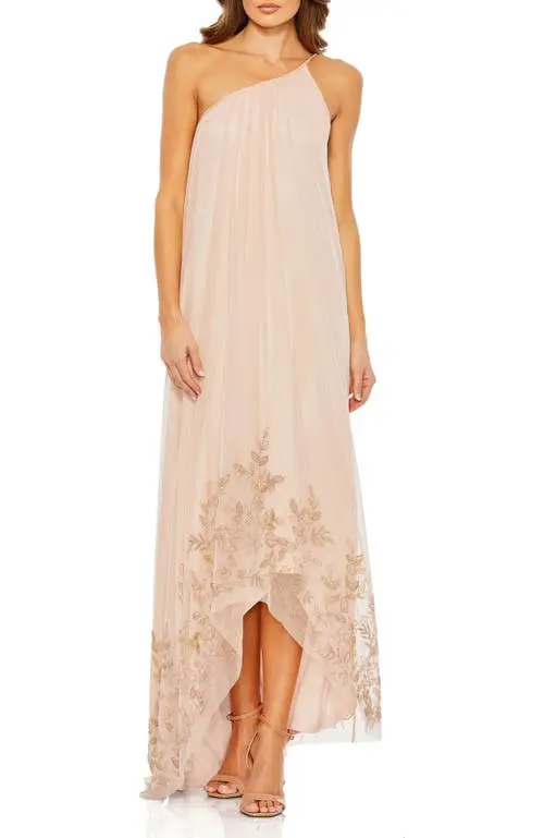 Mac Duggal Asymmetrical One Shoulder Gown