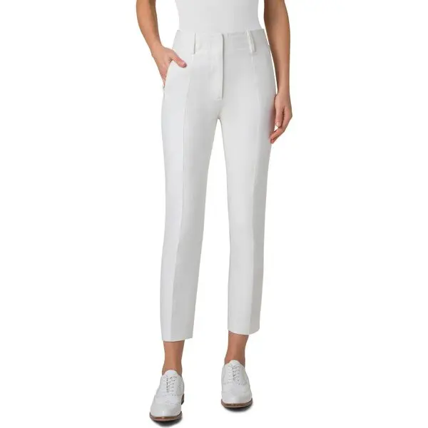 Akris Connor Cotton & Silk Blend Ankle Pants