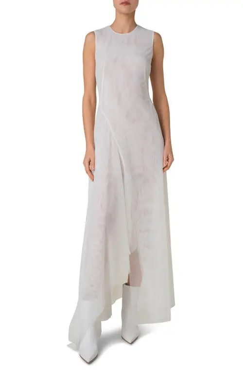 Akris Sleeveless Tulle Gown
