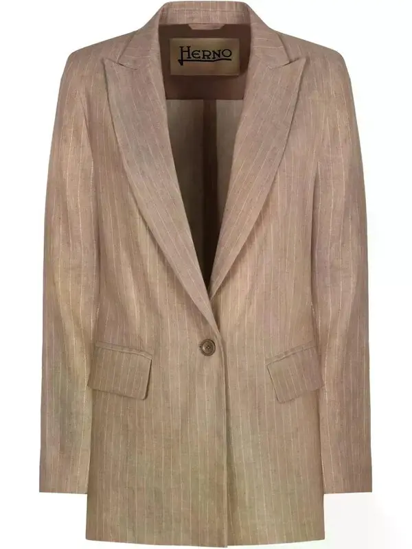 Herno Single-breasted Blazer - Neutrals