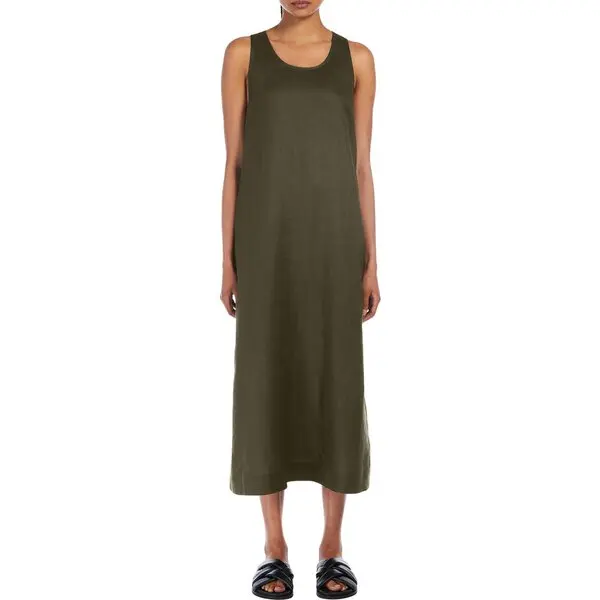 MM BY MAX MARA Mm Douglas Twist Back Sleeveless Linen Maxi Dress