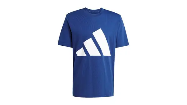 Adidas Essentials Big Logo Tee Shirt - Dark Blue/white