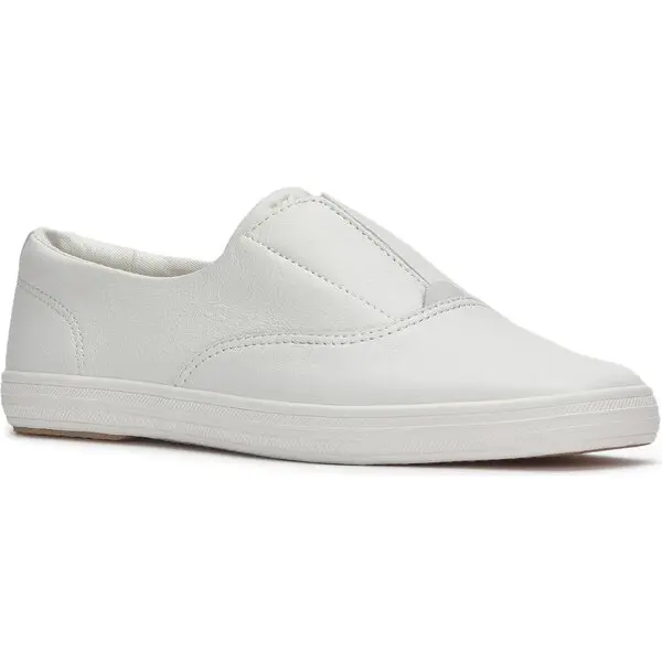 KEDS® Square Toe Slip-on Sneakers - Snow White