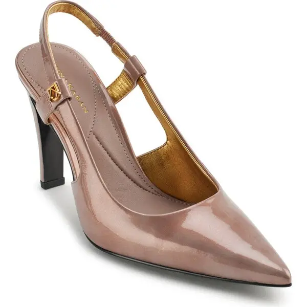 Donna Karan New York Pointed Toe Slingback Pump - Mink