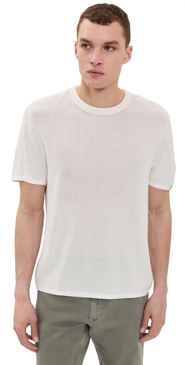 Rag & Bone Harvey Short Sleeve Tee - White