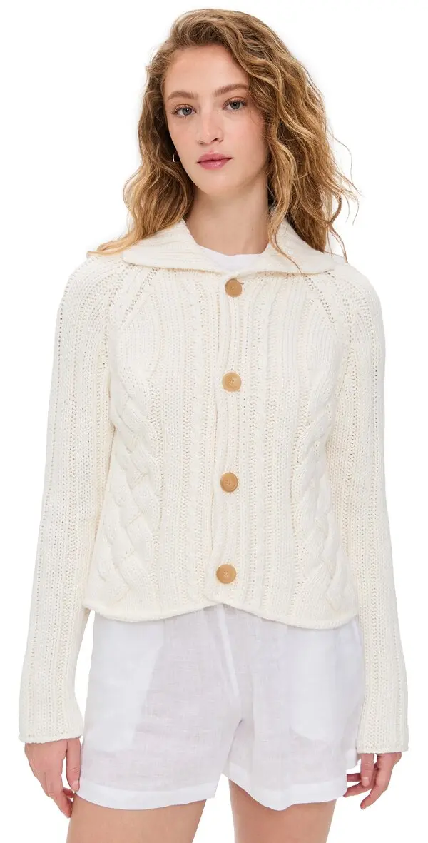 Frank & Eileen Mini Cardigan - Ivory