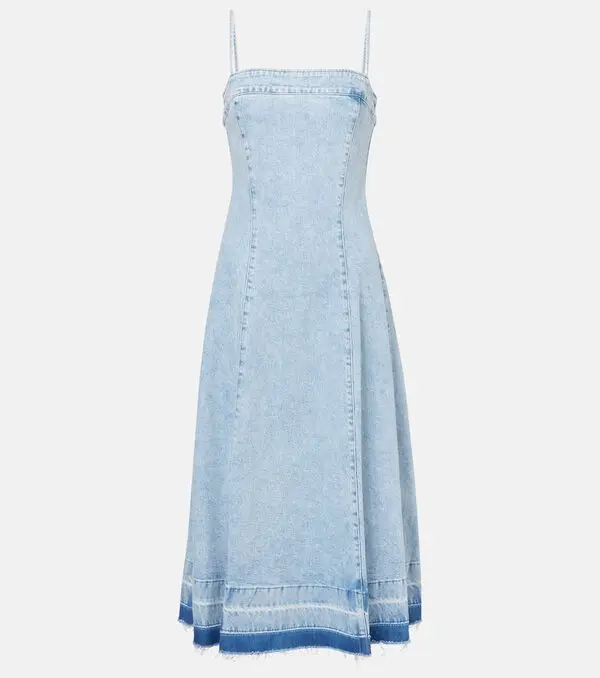 Simkhai Clarissa Denim Midi Dress - Blue