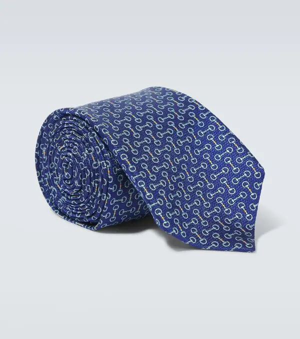 Gucci Horsebit Jacquard Neck Tie - Multicoloured