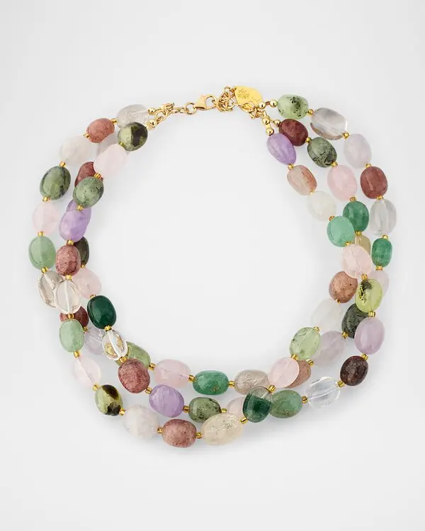 DEVON LEIGH Multistone Collar Necklace