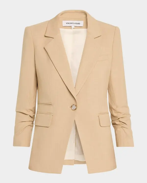 Veronica Beard Battista Dickey Jacket - Stone Khaki