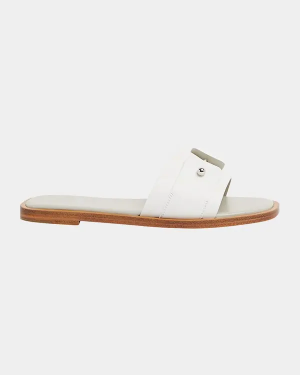 CHRISTIAN LOUBOUTIN Chambelimule Donna Leather Mules - White