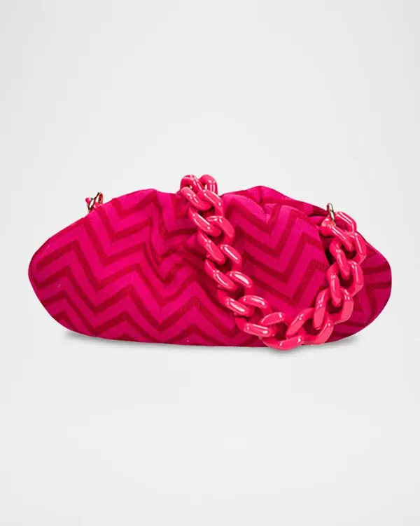 Missoni Chevron Canvas Pouch Shoulder Bag