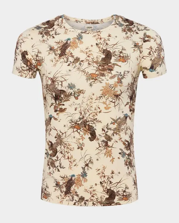 L'Agence Ressi Jungle Motif Tee - Ecr Mt Tapestry Jungle