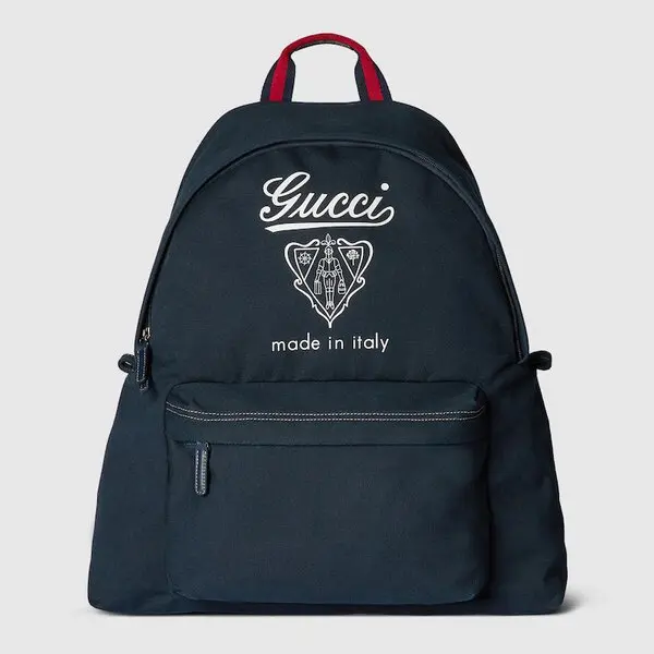 Gucci Printed Canvas Maxi Backpack