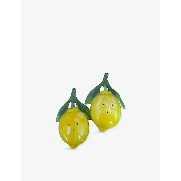 LES-OTTOMANS Lemon Ceramic Salt And Pepper Shakers