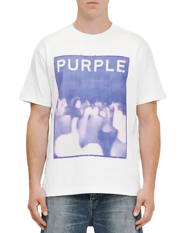 PURPLE BRAND Regular Fit Graphic Logo Tee