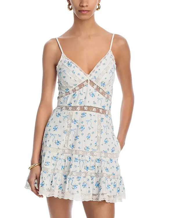 LoveShackFancy Solbina Dress - Aegean Blue