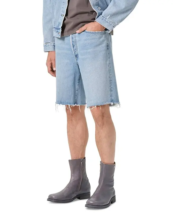 AGOLDE Anson Cut Off Denim Shorts