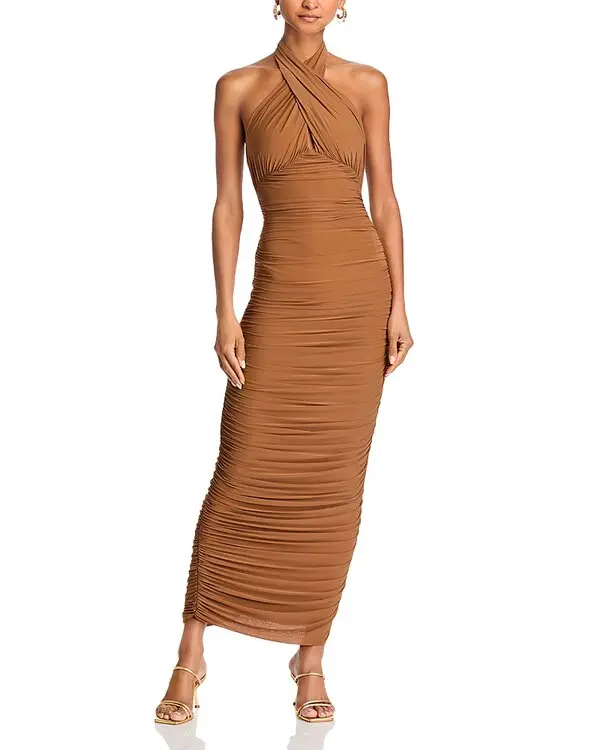 Ronny Kobo Bobbie Dress - Tobacco