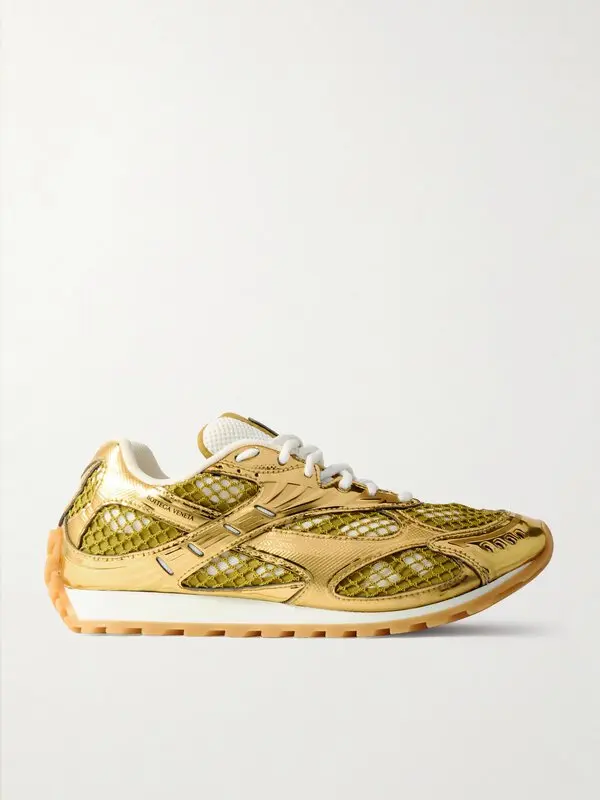 Bottega Veneta Orbit Metallic Sneakers