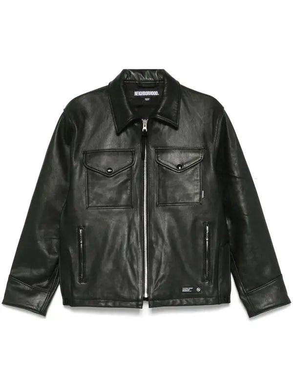 NEIGHBORHOOD Leather Jacket - Black