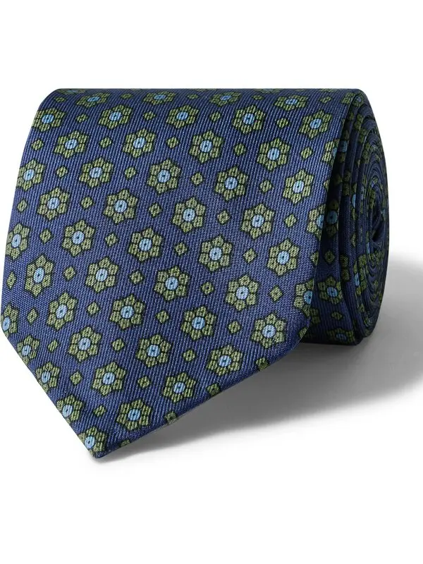 Rubinacci 8cm Floral-print Silk-twill Tie