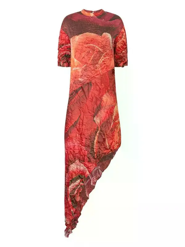 Roberto Cavalli Floral-print Asymmetric Dress