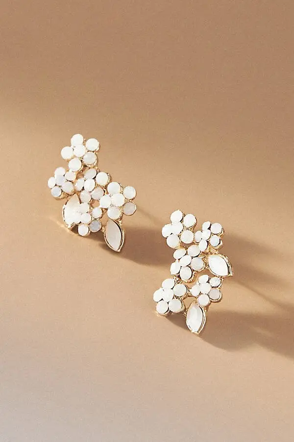 TWIGS & HONEY Pearl Opal Stud Earrings