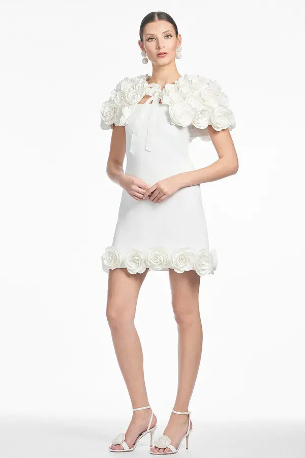 Sachin & Babi Hailey Capelet With Rosette Detail