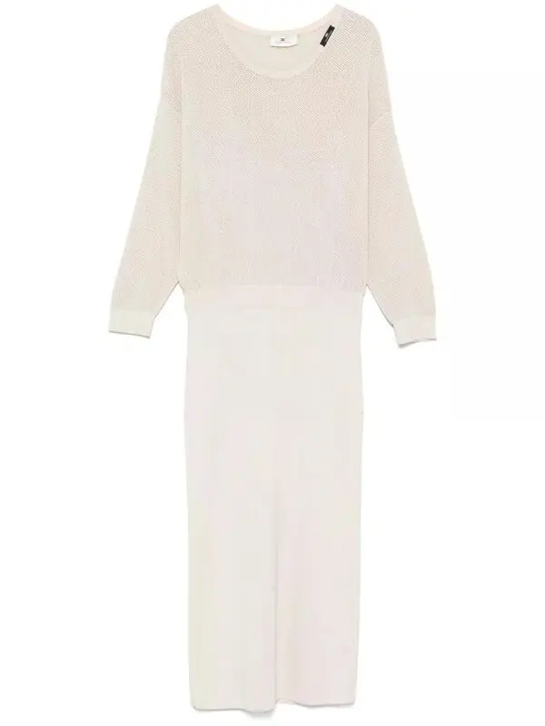 Elisabetta Franchi Lurex Detail Midi Dress