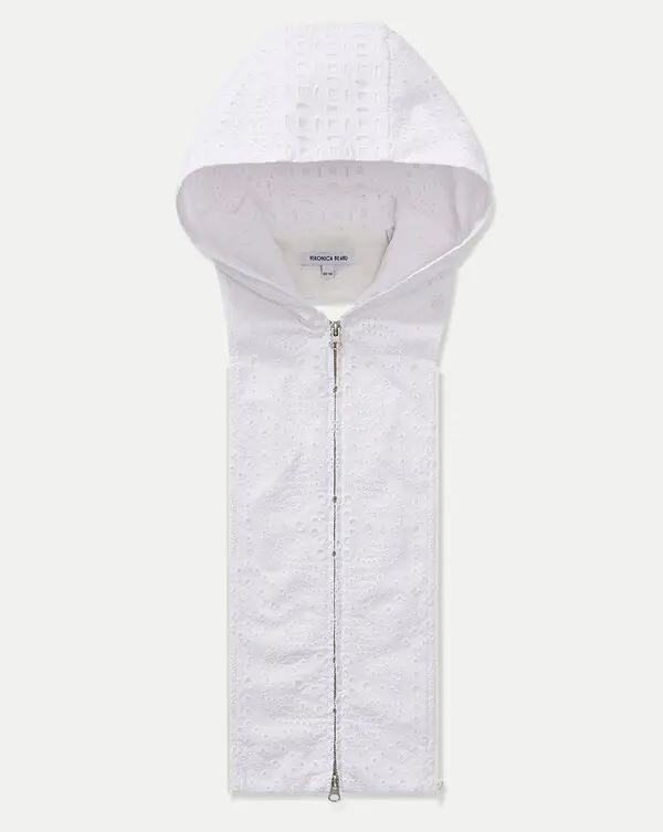 Veronica Beard Marlo Eyelet Hoodie Dickey