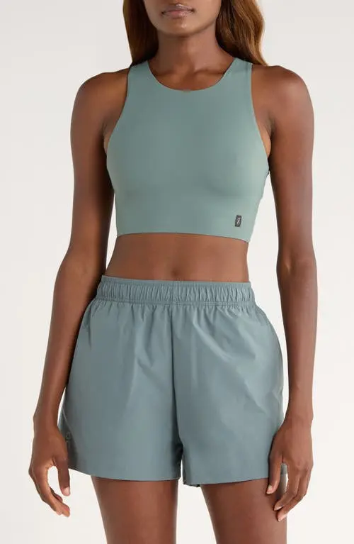 On Core 2-in-1 Cropped Tank Top - Olive