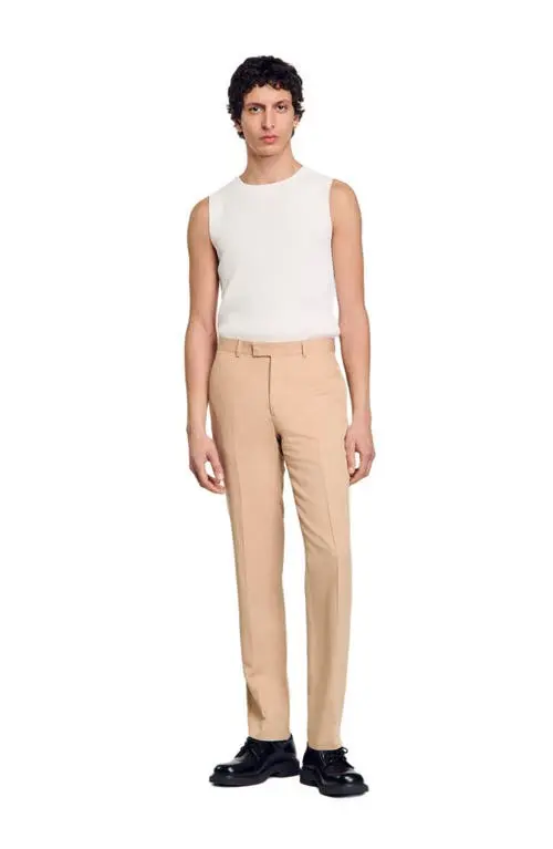 Sandro Suit Trousers - Nut