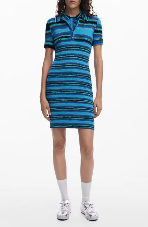 Desigual Variegated Stripe Sweater Dress