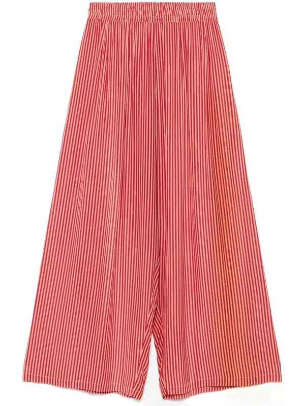MERCI Striped Trousers - Red