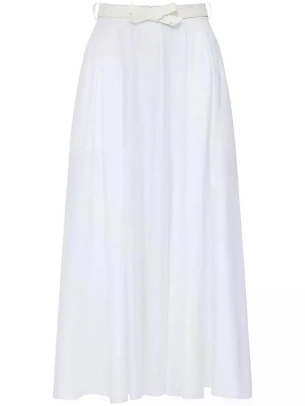 Elisabetta Franchi Belted Satin Skirt