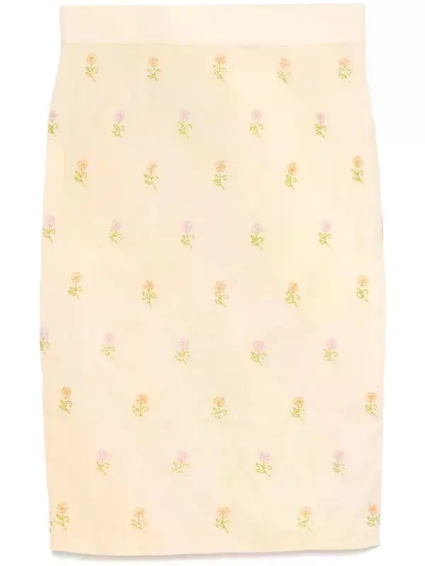 Antik Batik Fany Midi Skirt - Yellow