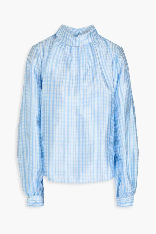 Stine Goya Checked Satin Blouse