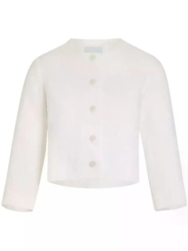 Patou Collarless Quilted Jacket