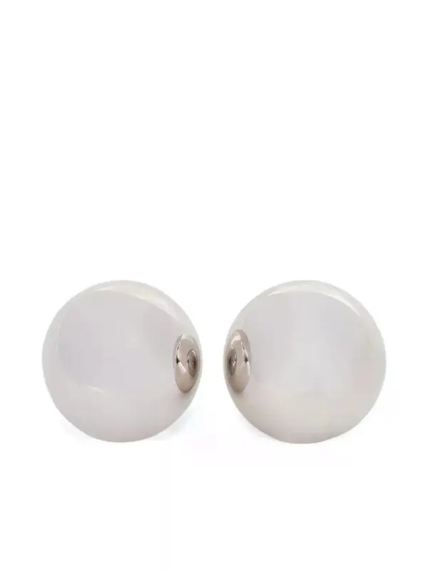 Givenchy Curved Earrings - Silver