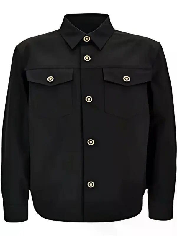 Versace Cotton Shirt Jacket - Black