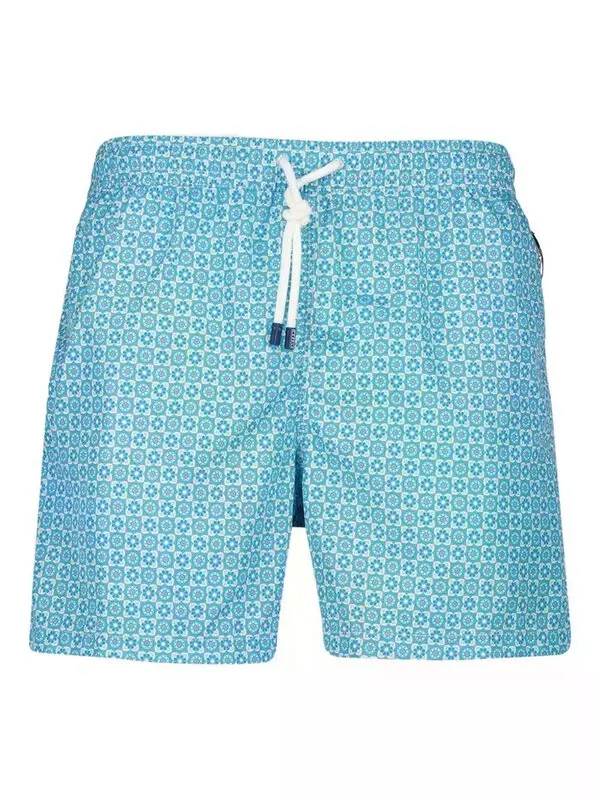 Fedeli Printed Shorts - Blue