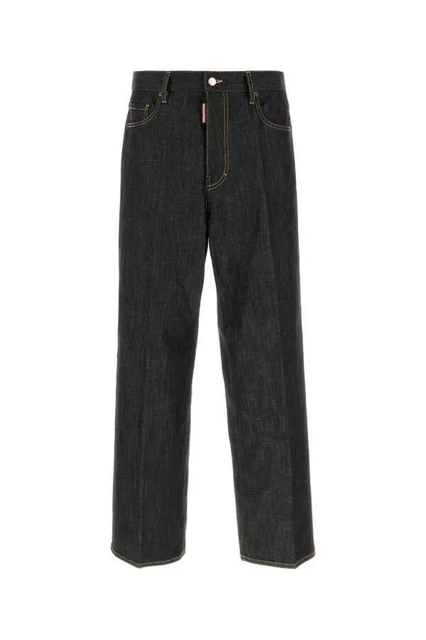 Dsquared2 Loose Wide-leg Jeans - Black